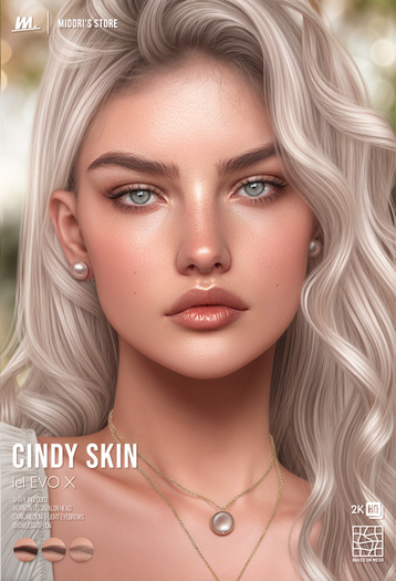 Second Life Marketplace - ::Midori's Store:: Cindy Skin - EVOX (PORCELAIN)